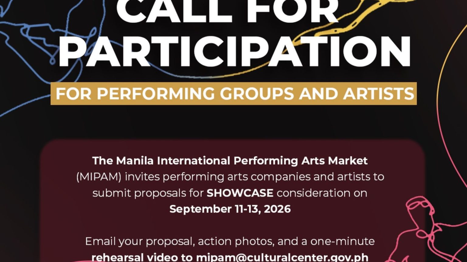 HappeningPH Arts! MIPAM 2026 Opens Doors for Performing Arts Companies ...